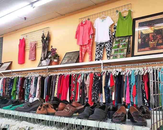 Fashion's second act. Those pajamas might have never been worn, while those leather loafers have already danced at someone's wedding.