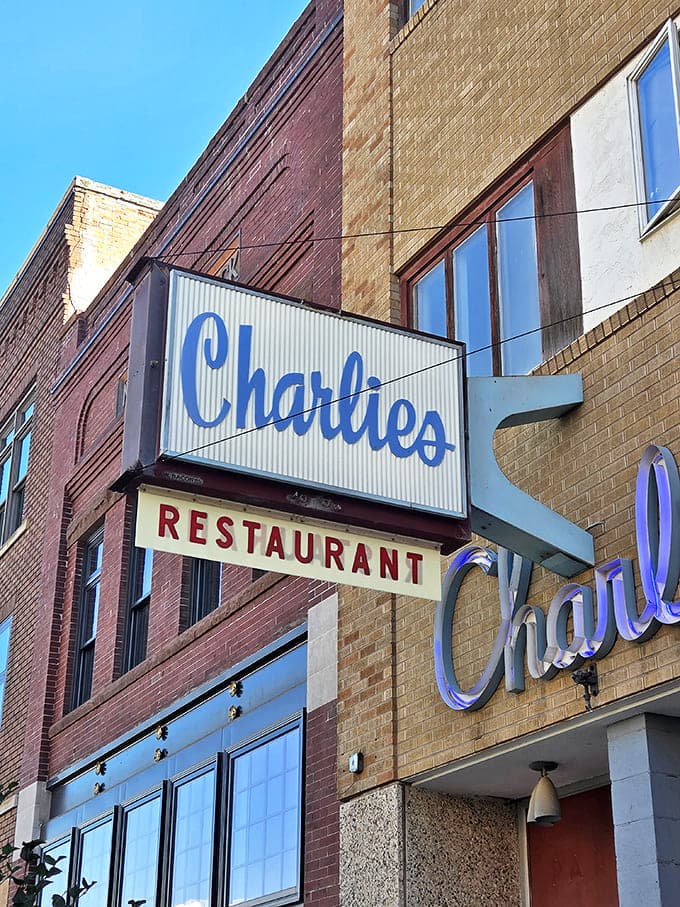 That blue Charlie's sign against clear sky isn't just advertising&mdash;it's a promise that's been kept for generations.