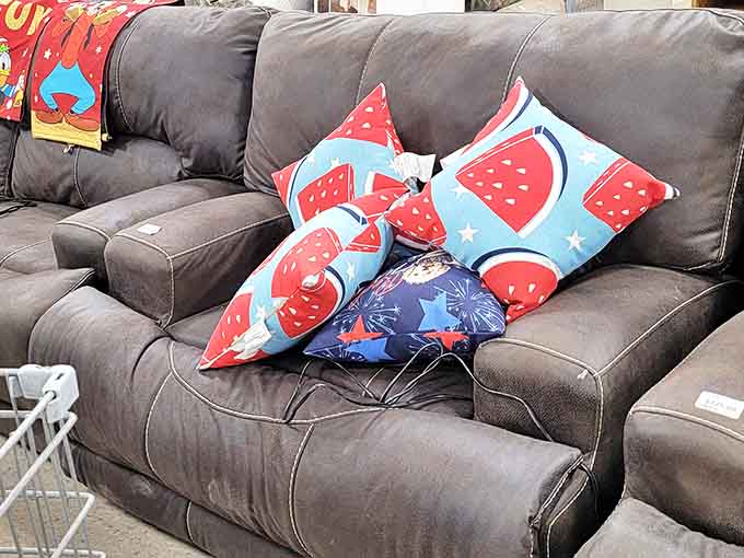 This couch isn't just comfortable—it's already broken in by someone else, saving you months of awkward "new furniture" sitting.