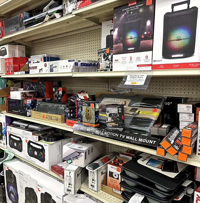 Electronics that would command premium prices elsewhere sit patiently on shelves, waiting to upgrade your home entertainment without downgrading your savings account.