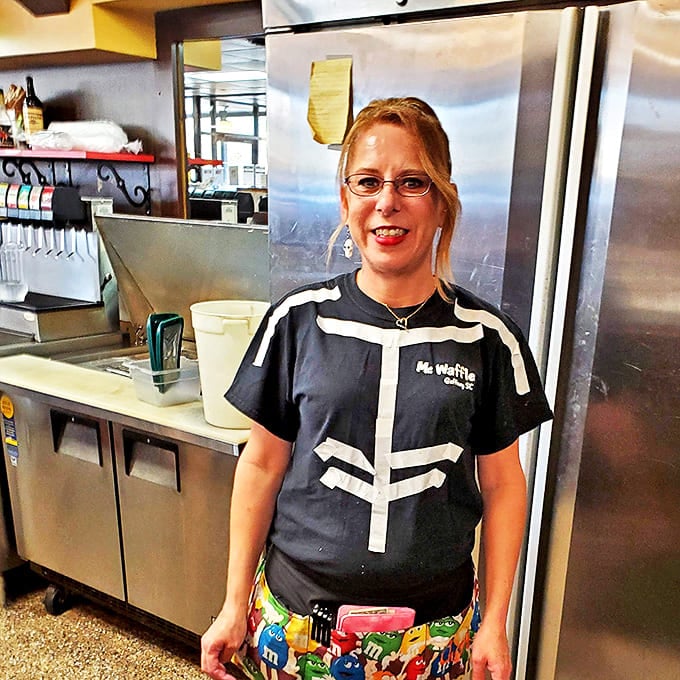 The staff uniform says it all &ndash; skeleton design because they work themselves to the bone making sure your coffee cup never reaches empty.