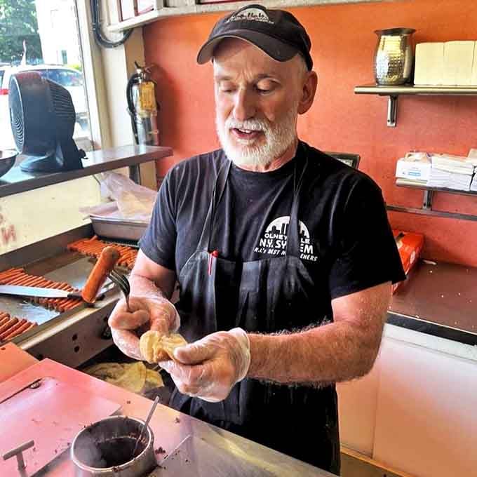 The street view that has welcomed hungry patrons through economic booms, busts, and everything in between.