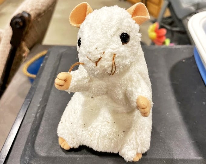 This adorable stuffed mouse proves that sometimes the most charming finds are the ones you never knew you needed.