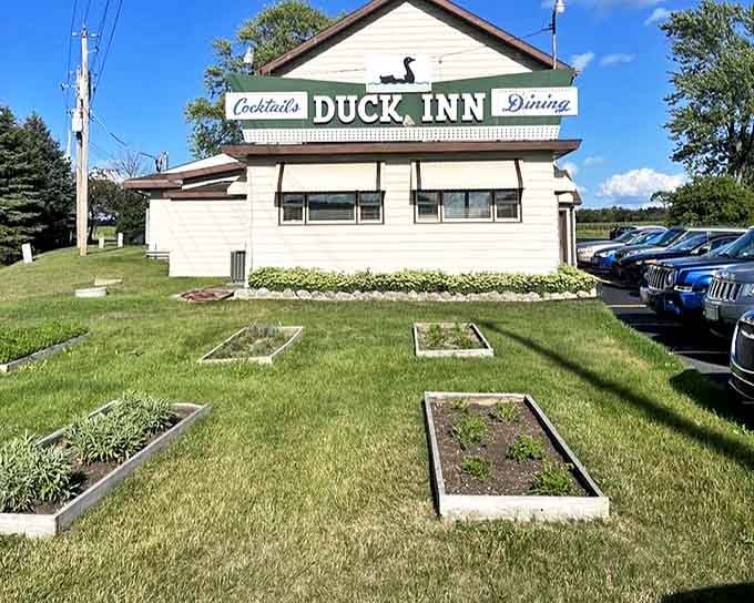 Even the garden beds outside speak to the Duck Inn philosophy: good things come from the ground up, whether it's herbs or traditions.