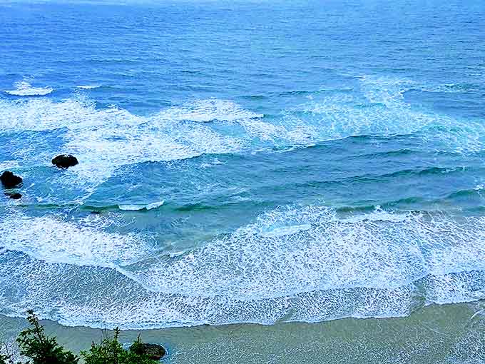 Waves approach the shore like nature's metronome &ndash; rhythmic, hypnotic, and capable of washing away your worries along with their retreating foam.
