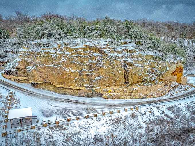 Winter transforms Sparta's rugged landscape into a snow-dusted wonderland that looks like it belongs on the most exclusive holiday cards.