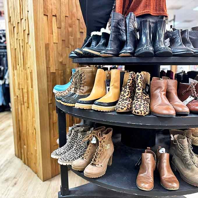 Boot paradise for the savvy shopper &ndash; from leopard print to classic leather, footwear that would normally cost a fortune awaits new adventures.