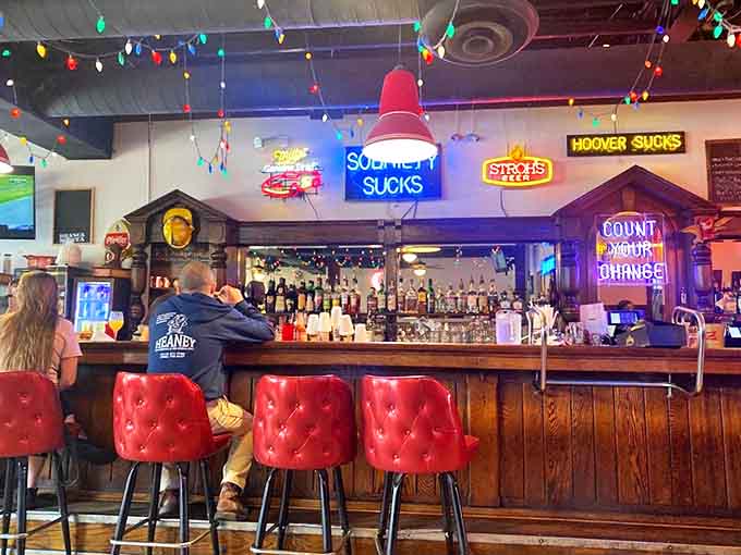 The bar where magic happens&mdash;where strangers become friends and neon signs speak truths we're all thinking after a long week.