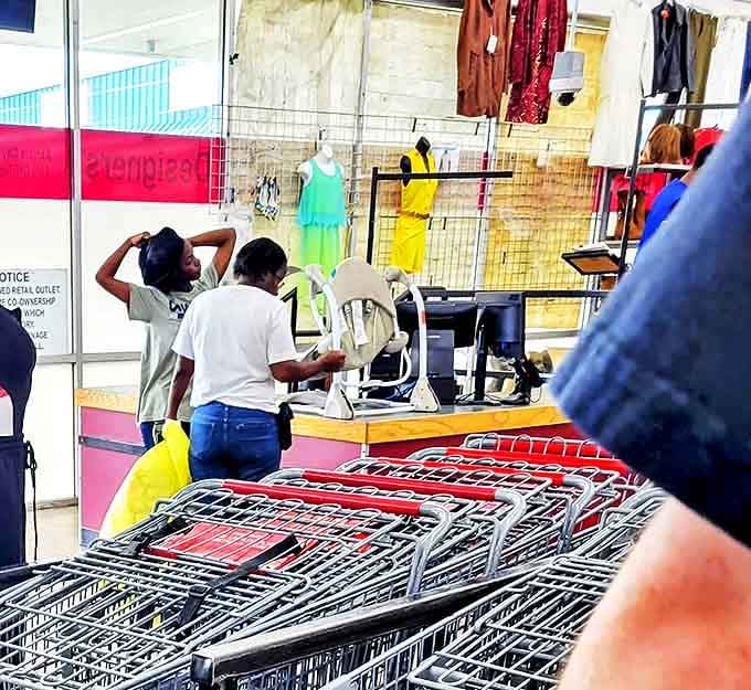 The checkout station &ndash; where treasure hunters complete their quests and staff members have seen everything from vintage Chanel to ceramic chickens.