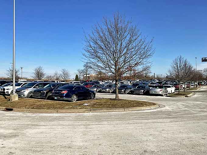 A sea of vehicles from across the Commonwealth, each representing a shopper on their personal quest for the perfect deal.