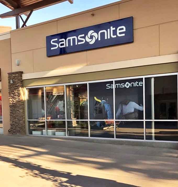 Samsonite provides the perfect solution to the successful shopper's most common problem: how to transport all those bargains back home.