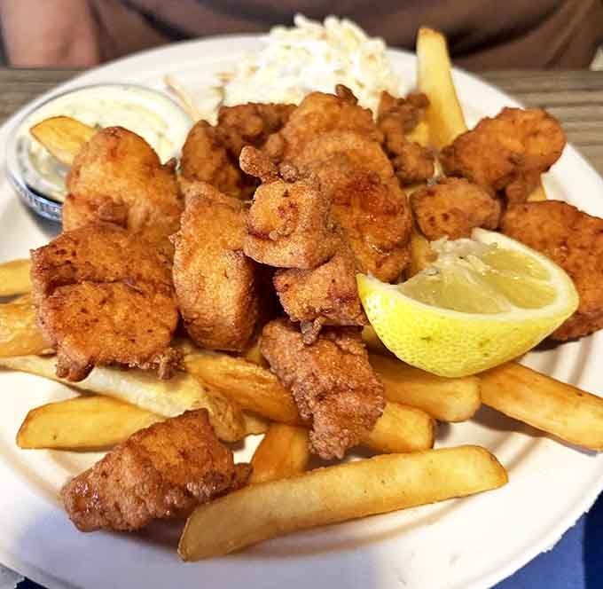 Fried scallops that make you question all your life choices. Why haven't you been eating these every day for the past decade?