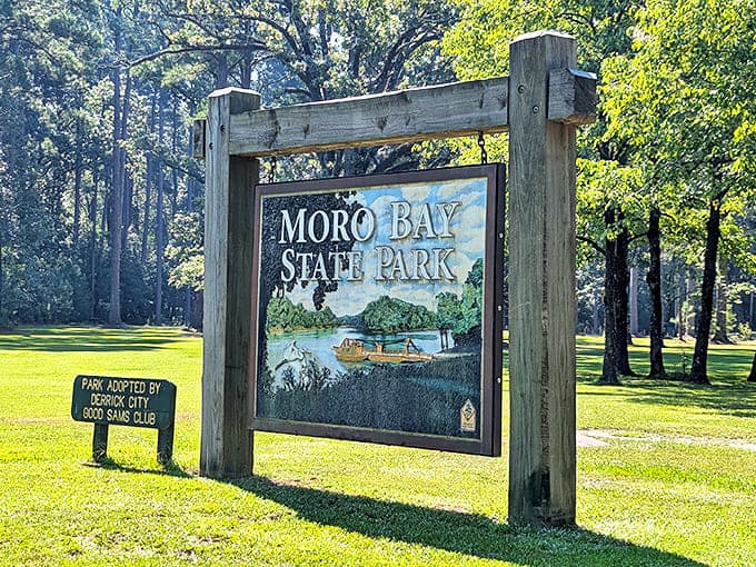The park entrance sign &ndash; where countless family photos have been taken and vacation memories officially begin their journey into nostalgia.