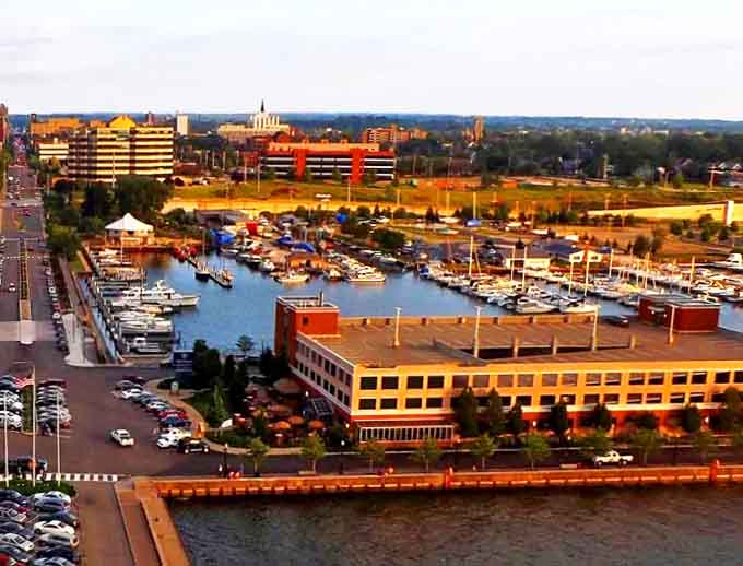 Erie's harbor view showcases the perfect marriage of waterfront charm and urban convenience. Your retirement dollars stretch further with views like this!
