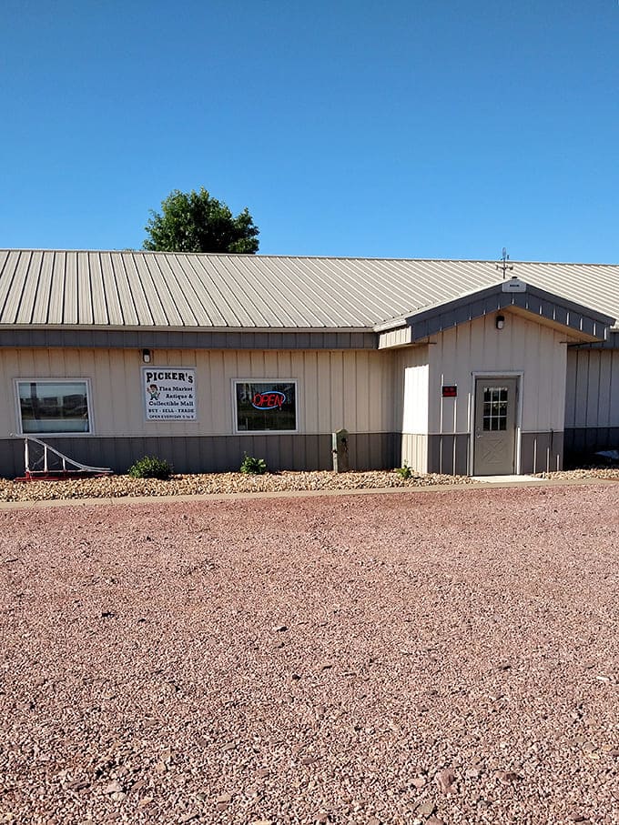 The unassuming exterior of Picker Flea Market belies the wonderland within&mdash;like finding a portal to the past behind a simple South Dakota storefront.