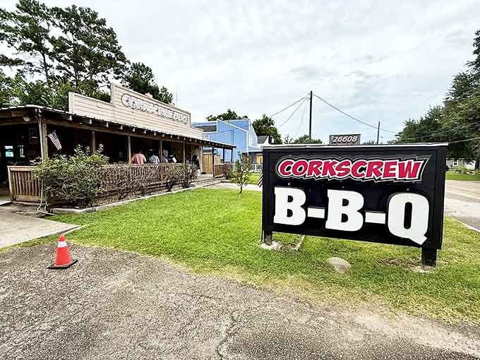 The sign that's guided countless BBQ pilgrims to flavor salvation. Like a smoke signal calling you home to meat paradise.
