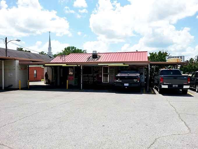 From this angle, you can almost hear the screen door's familiar creak welcoming hungry travelers and loyal locals alike to Tupelo's beloved culinary landmark.