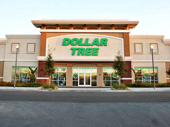 The grand entrance beckons like a green-lit gateway to bargain paradise, where frugality and functionality live in perfect harmony.