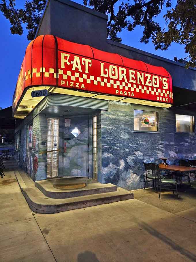 As night falls, that neon sign glows like a lighthouse for the pizza-starved. Some of Minneapolis's best food decisions have been made while standing on this sidewalk.