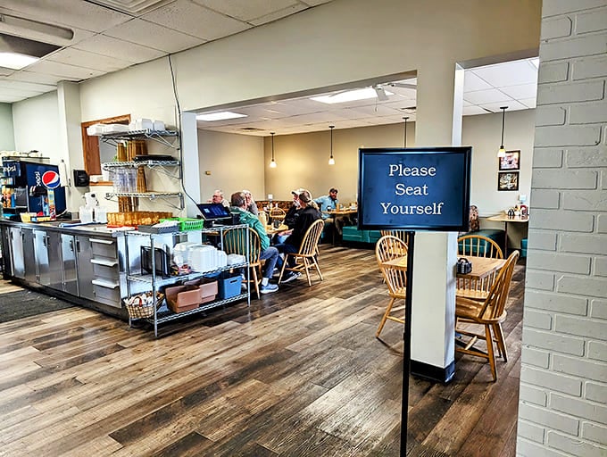 "Please Seat Yourself"&mdash;three words that promise both hospitality and the freedom to claim your own little piece of comfort.