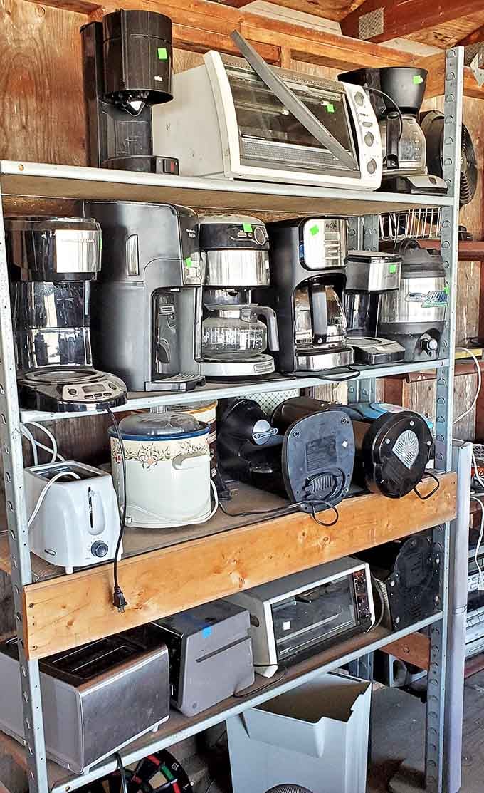 The small appliance section&mdash;where coffee makers, toasters, and blenders get their second wind and chance to make breakfast magic again.
