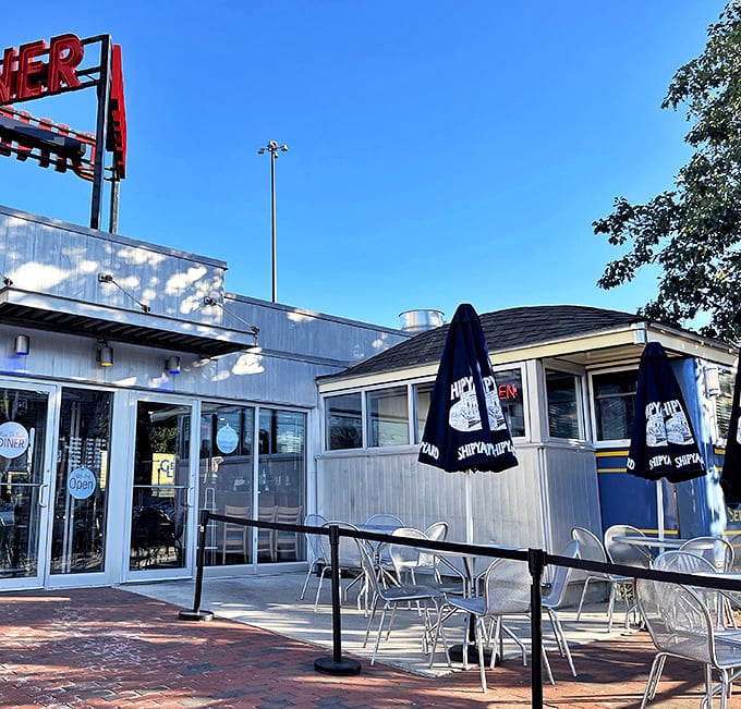 The modern entrance welcomes you to a historic experience. Like finding the doorway to a food time capsule that's still being filled.