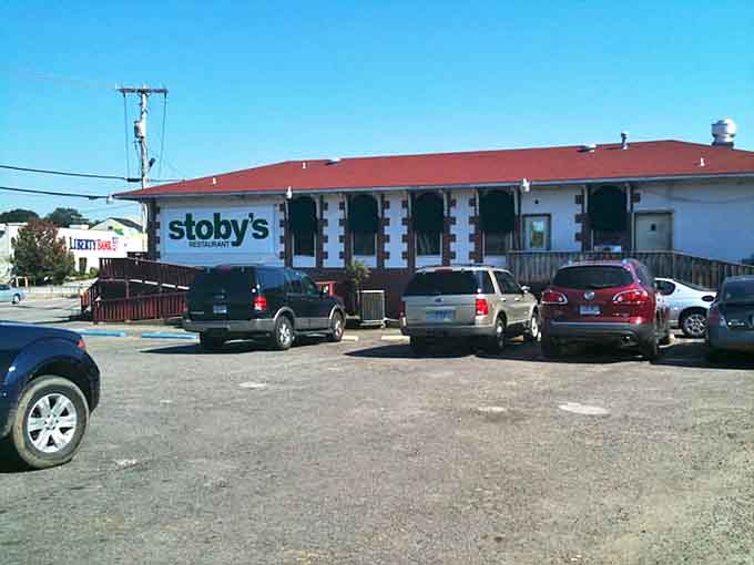 A full parking lot is the universal sign of good food ahead. At Stoby's, finding a space feels like winning a minor lottery &ndash; the grand prize awaits inside.