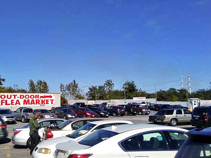 The packed parking lot tells the real story—locals know where the good stuff is. Follow the crowd to find the treasures.