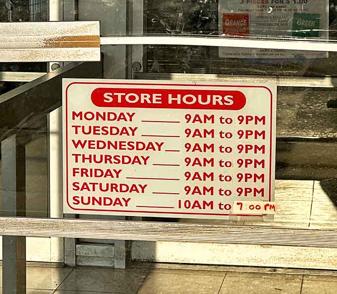 These generous hours are the secret weapon of serious thrifters. With twelve hours daily to hunt for treasures, timing your expedition becomes an art form.
