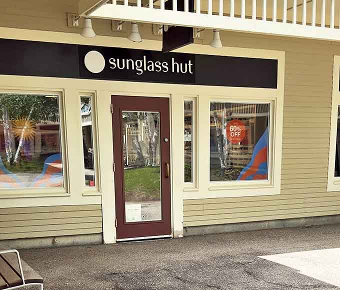 Sunglass Hut: where you can disguise your "I just spent too much" eyes behind designer frames that are, ironically, also on sale.