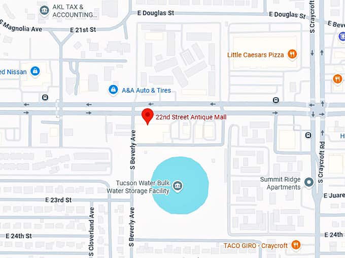 16. 22nd street antique mall map