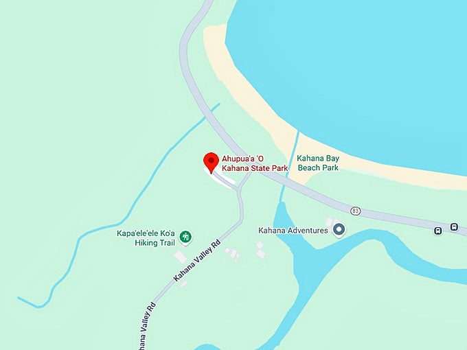 16. ahupuaʻa ʻo kahana state park map