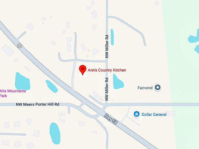 16. ann's country kitchen map