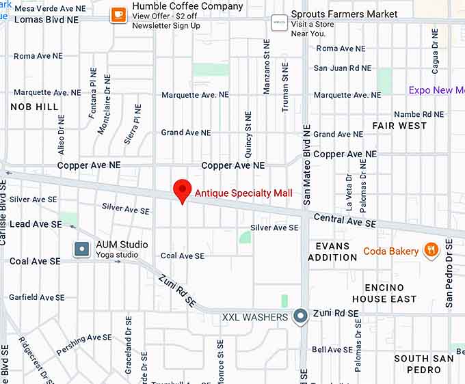 16. antique specialty mall map