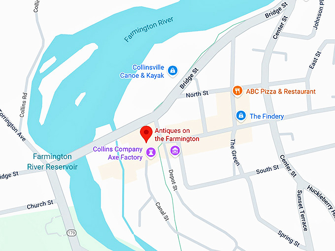 16. antiques on the farmington map