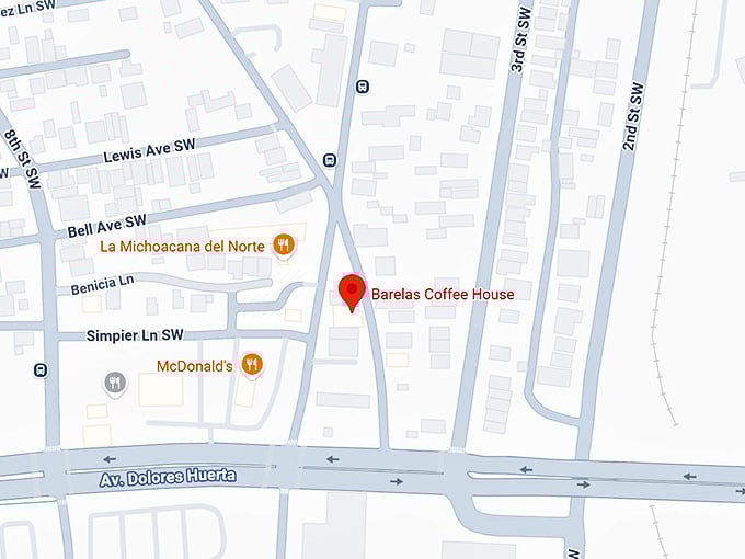 16. barelas coffee house map