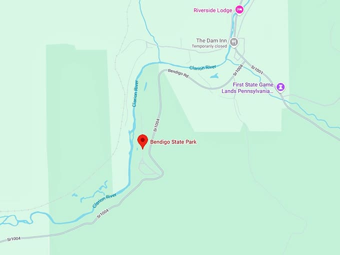 16. bendigo state park map