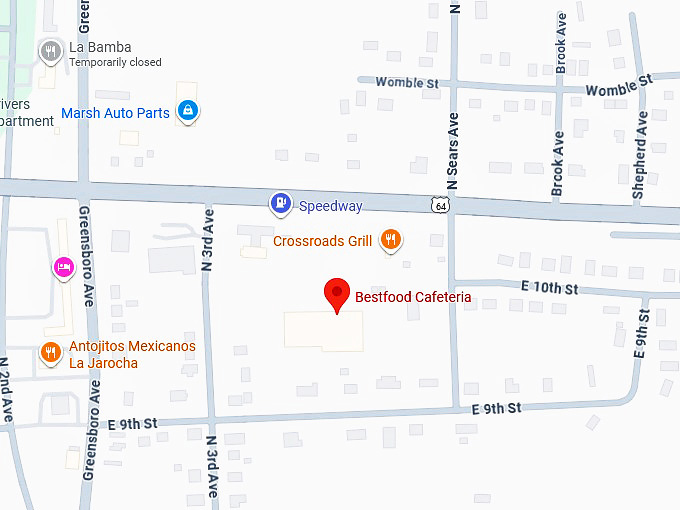 16. bestfood cafeteria map