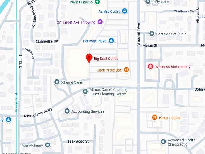 16. big deal outlet map