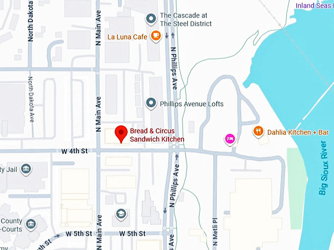 read & circus sandwich kitchen map