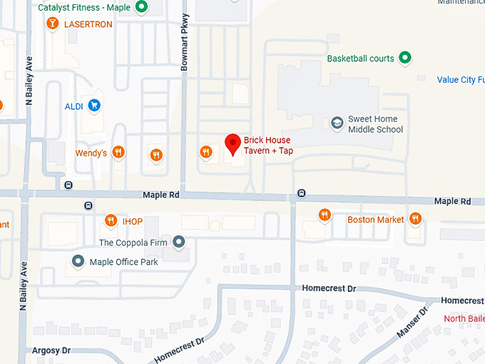 16. brick house tavern + tap map