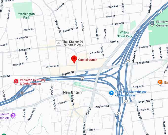 capitol lunch map