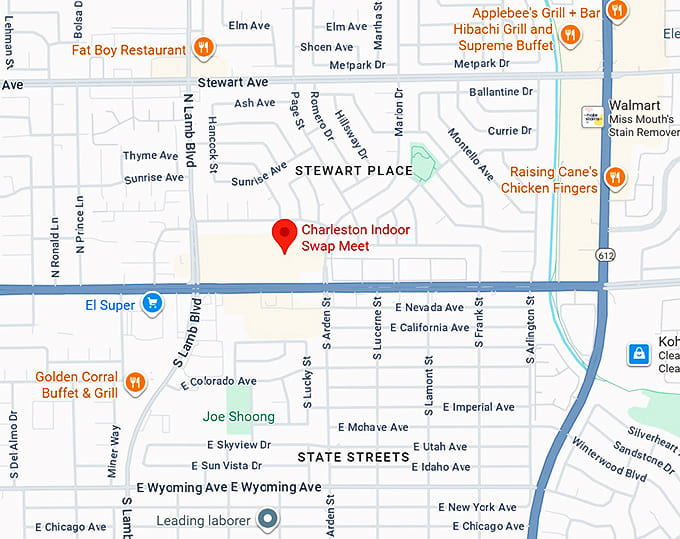 16. charleston indoor swap meet map