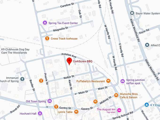 16. corkscrew bbq map