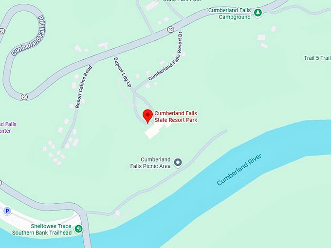 16. cumberland falls state resort park map