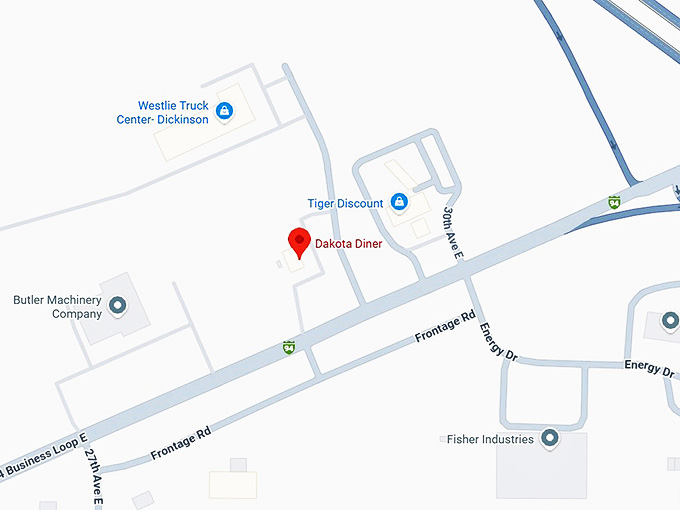 16. dakota diner map