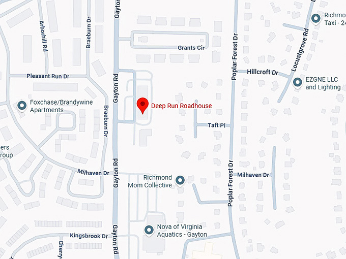 deep run roadhouse map