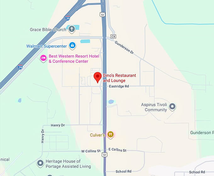 16. dino&rsquo;s restaurant and lounge map