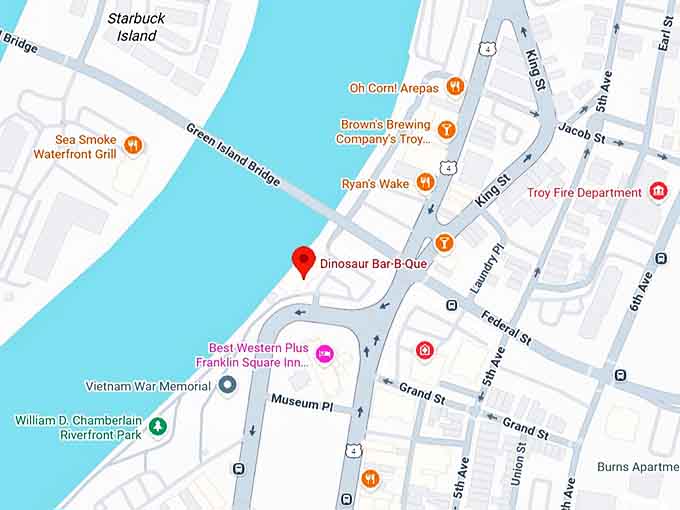 16. dinosaur bar b que map