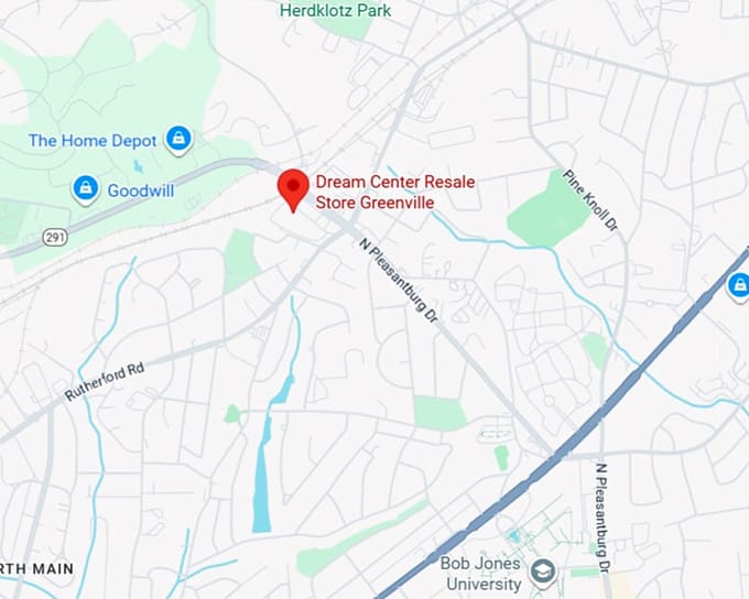 16. dream center resale store greenville map